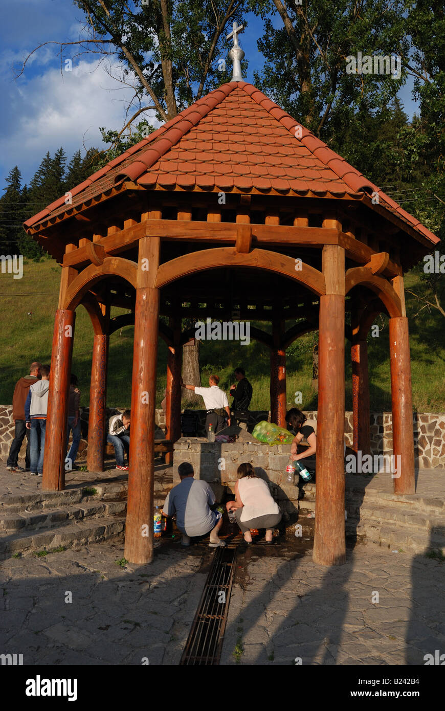 The shrine of the blessed virgin of csiksomlyo hi-res stock photography ...