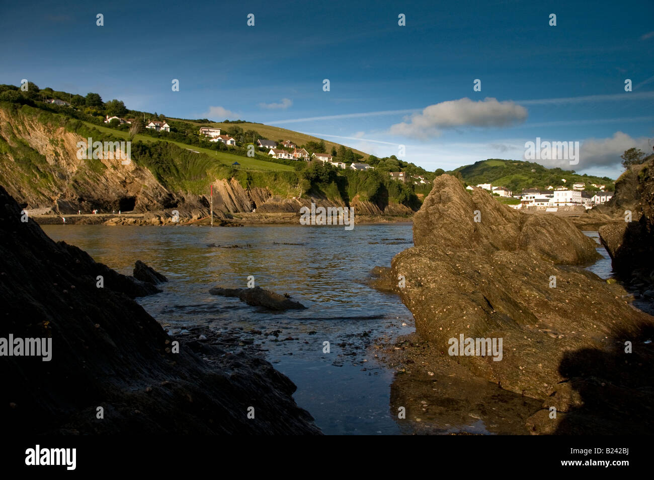 Combe Martin seaside town. North Devon. England Stock Photo - Alamy