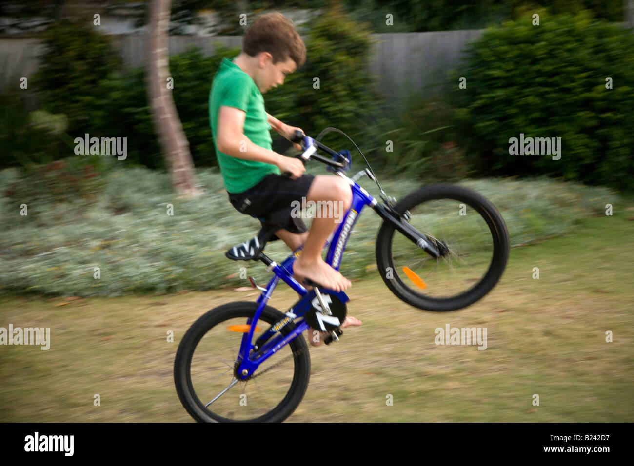 Child riding a BMX Bicycle Sydney New South Wales Australia Stock Photo ...