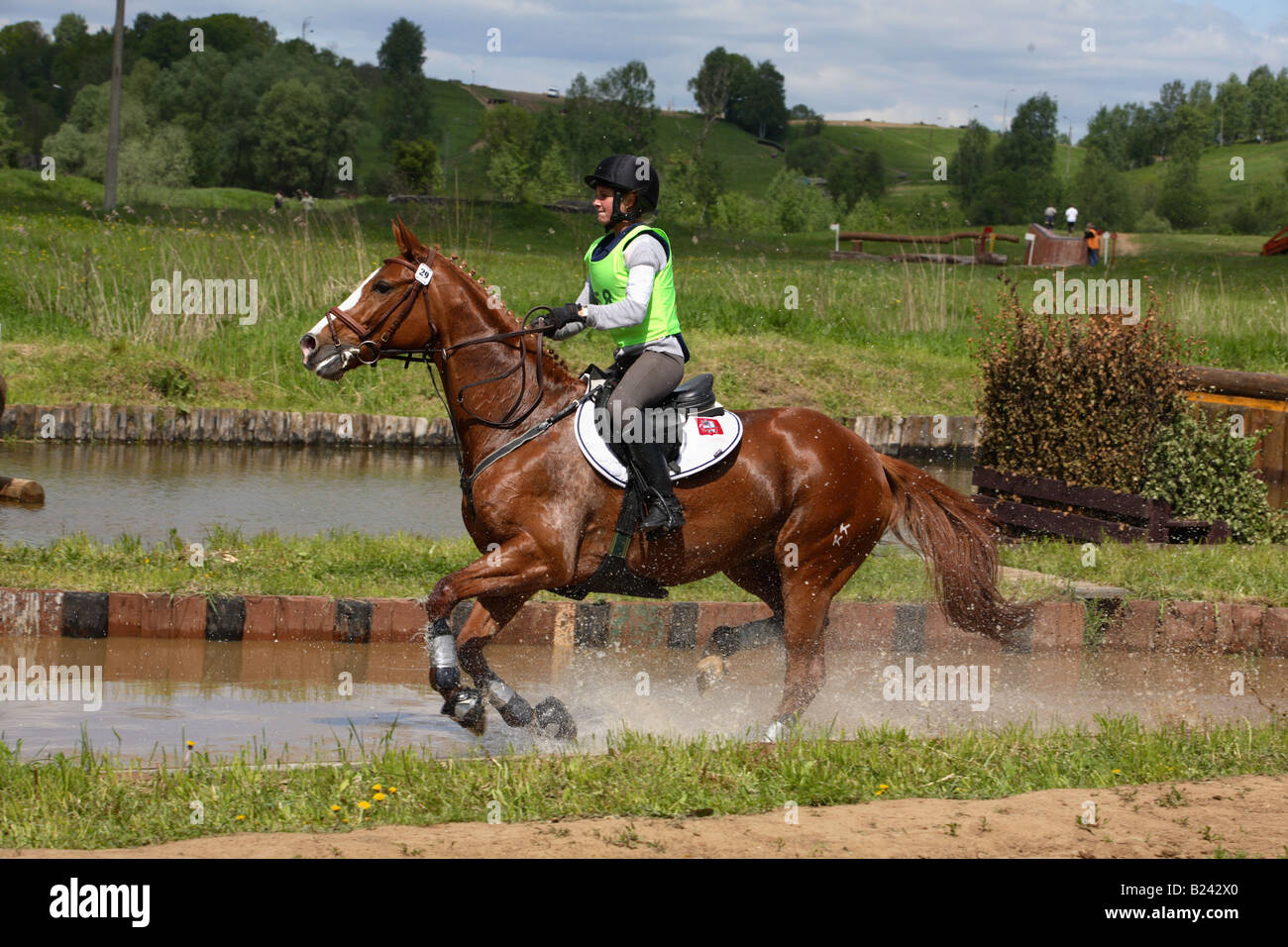 The three day event, water Stock Photo - Alamy