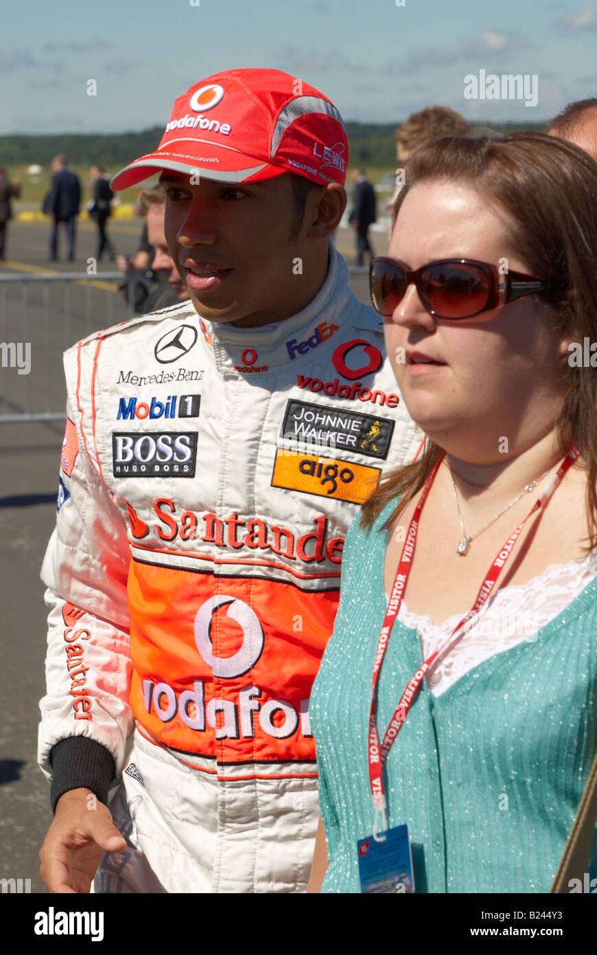 Lewis hamilton bombardier learjet mclaren hi-res stock photography and ...