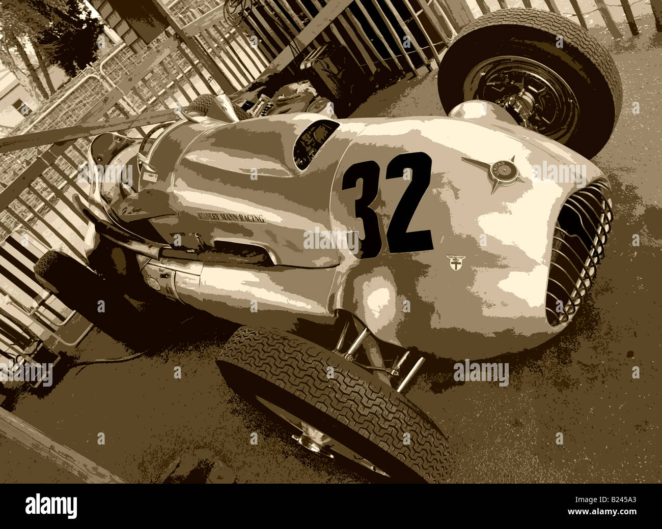 1950 Veritas-Heinkel Meteor in the paddock at Goodwood Revival, Sussex ...