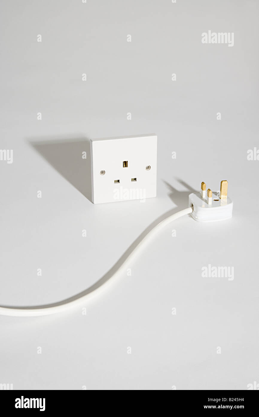 Electrical plug and socket Stock Photo - Alamy