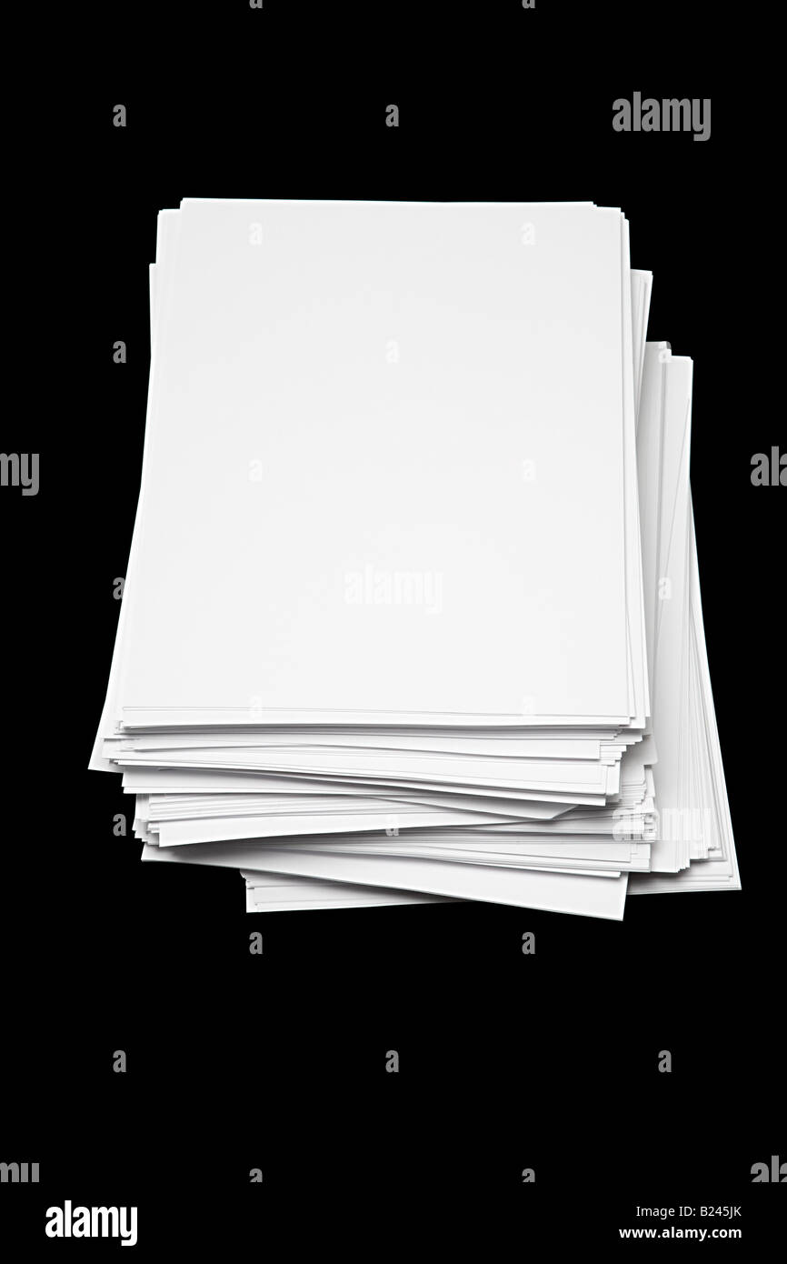 Pile of paper cutout Black and White Stock Photos & Images - Alamy