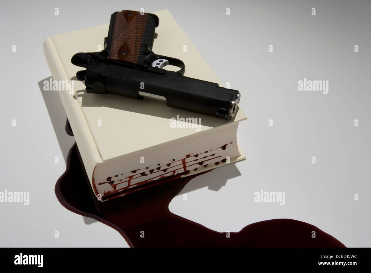 Blood dripping out of a book Stock Photo - Alamy