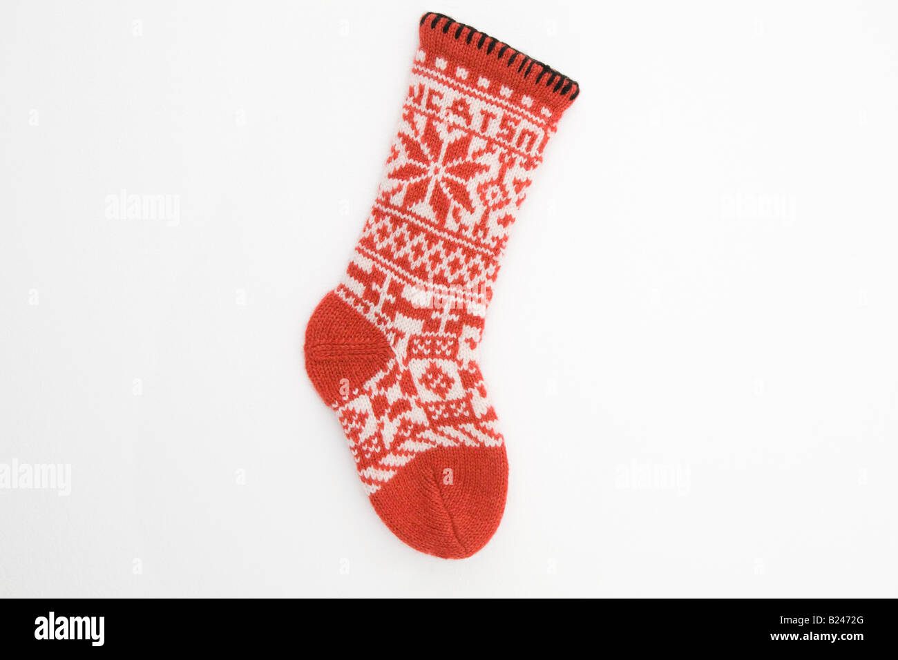 Single christmas stocking hi-res stock photography and images - Alamy
