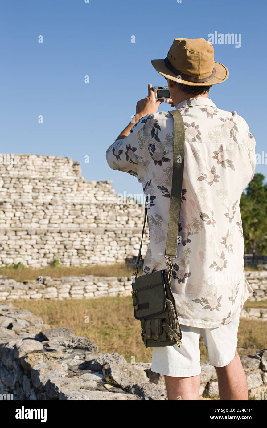 Man photographing ruins Stock Photo - Alamy