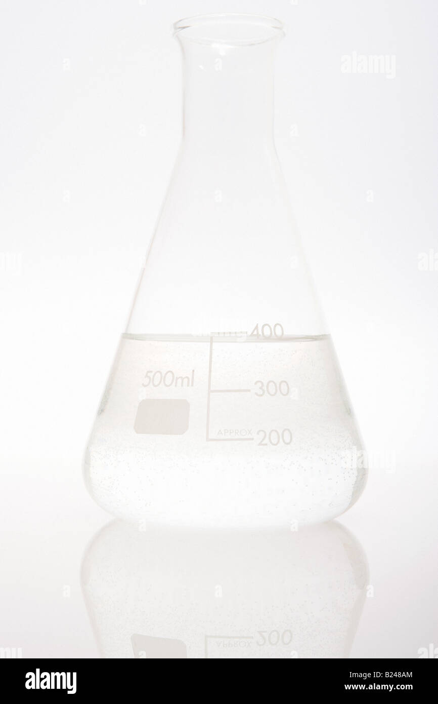Water in a volumetric flask Stock Photo - Alamy