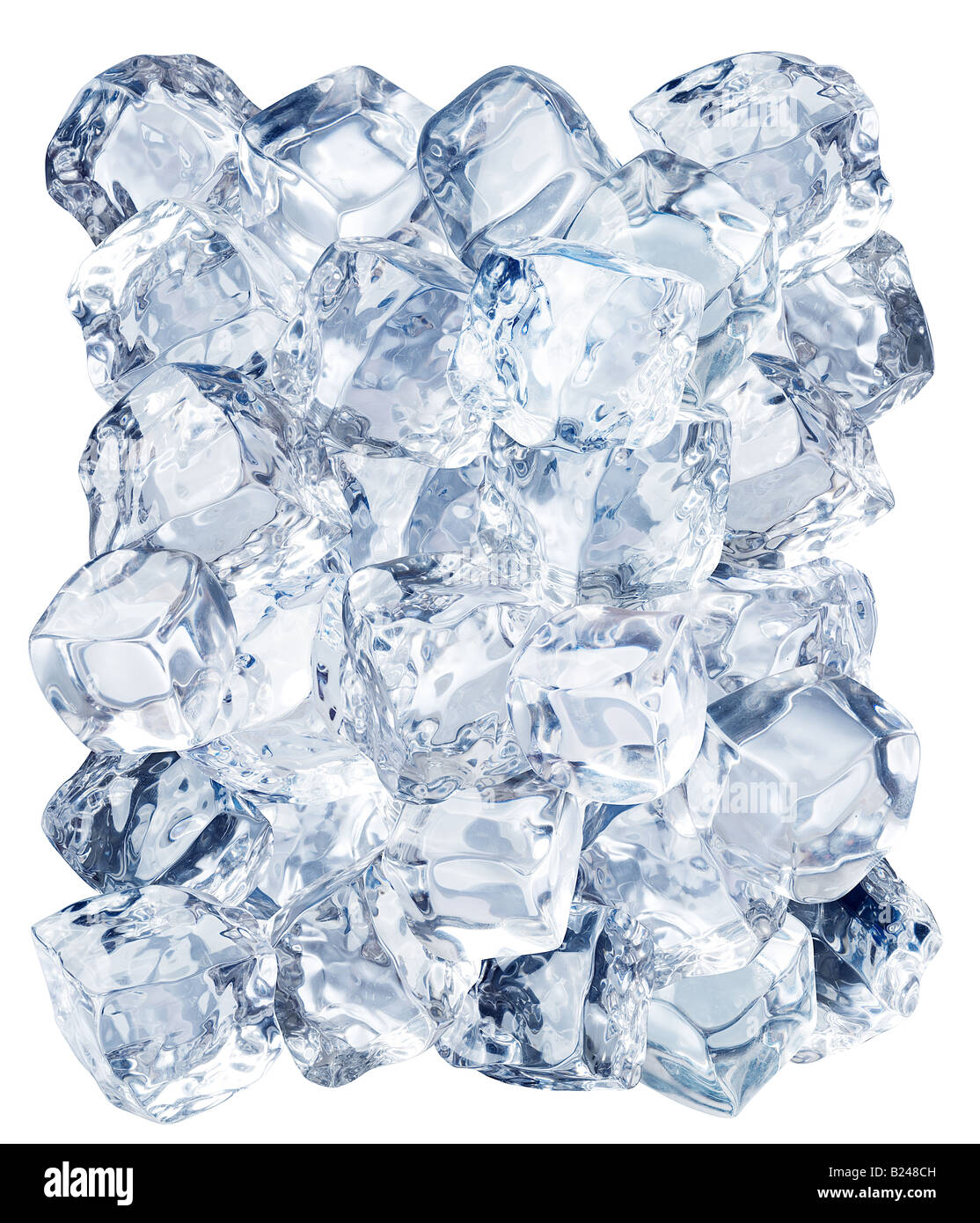 Ice, white background Cut Out Stock Images & Pictures - Alamy