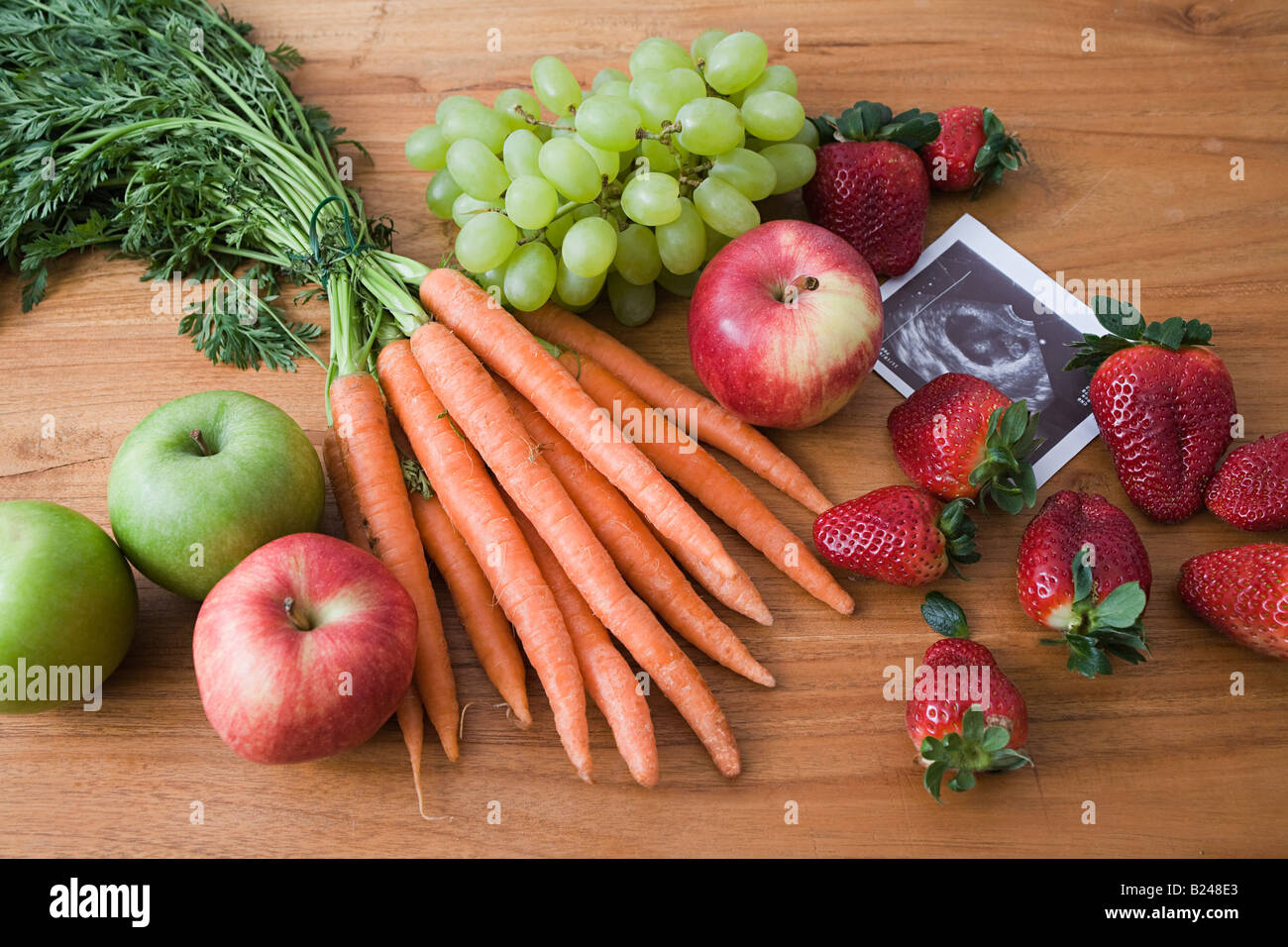 Scan image and fruit and veg Stock Photo - Alamy