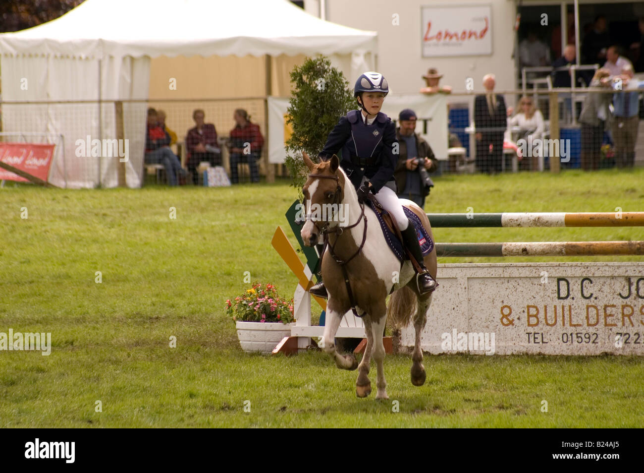 Junior Show Jumping Competition at the Royal Highland Show Stock Photo ...