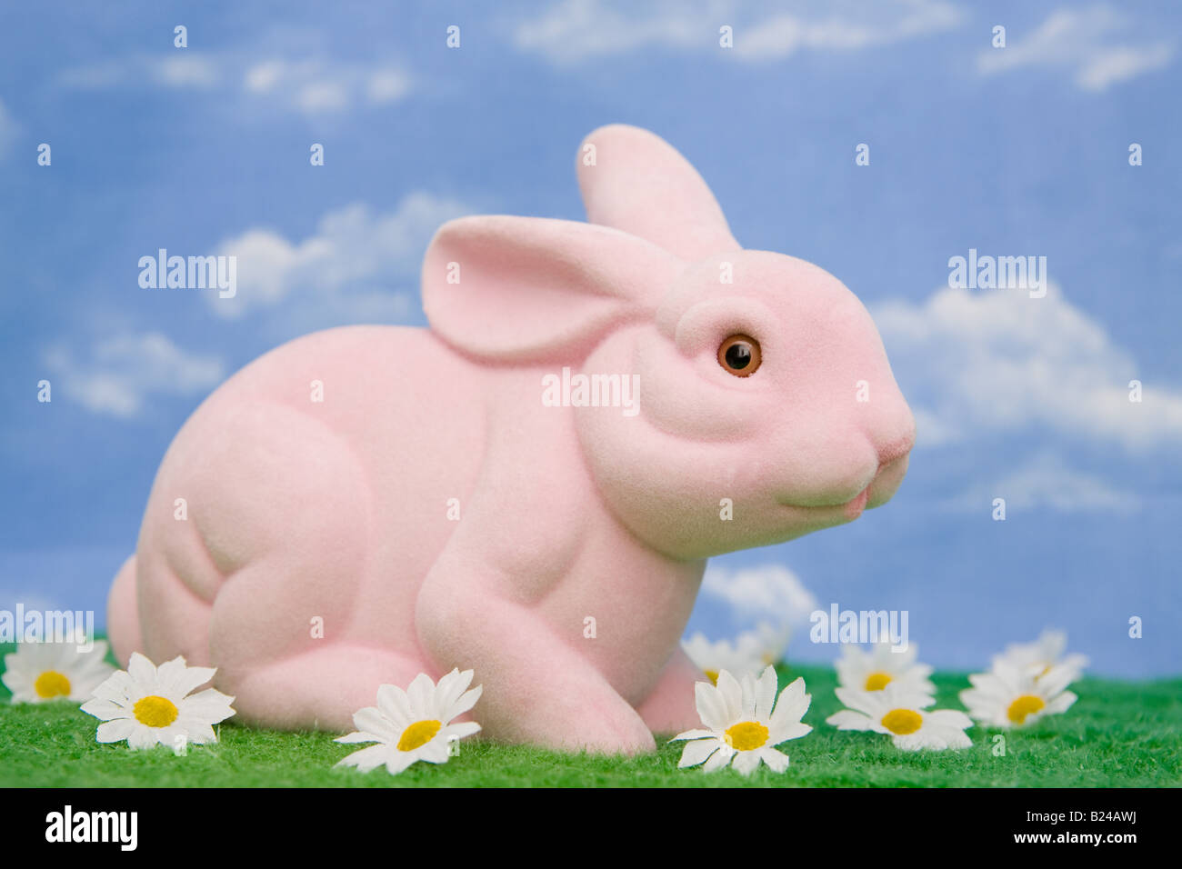 A pink rabbit Stock Photo - Alamy