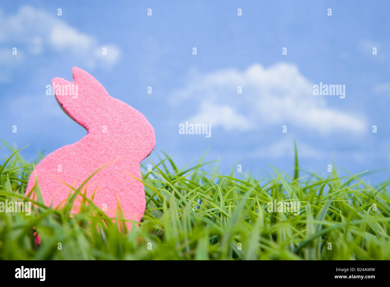 Pink rabbit shape Stock Photo - Alamy