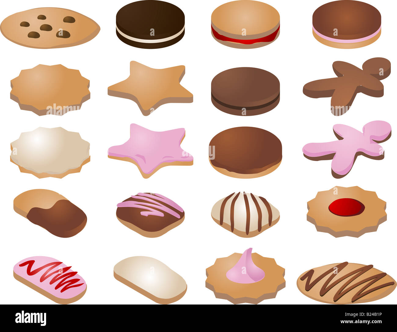 Various cookie icons You can mix and match your own designs by changing ...