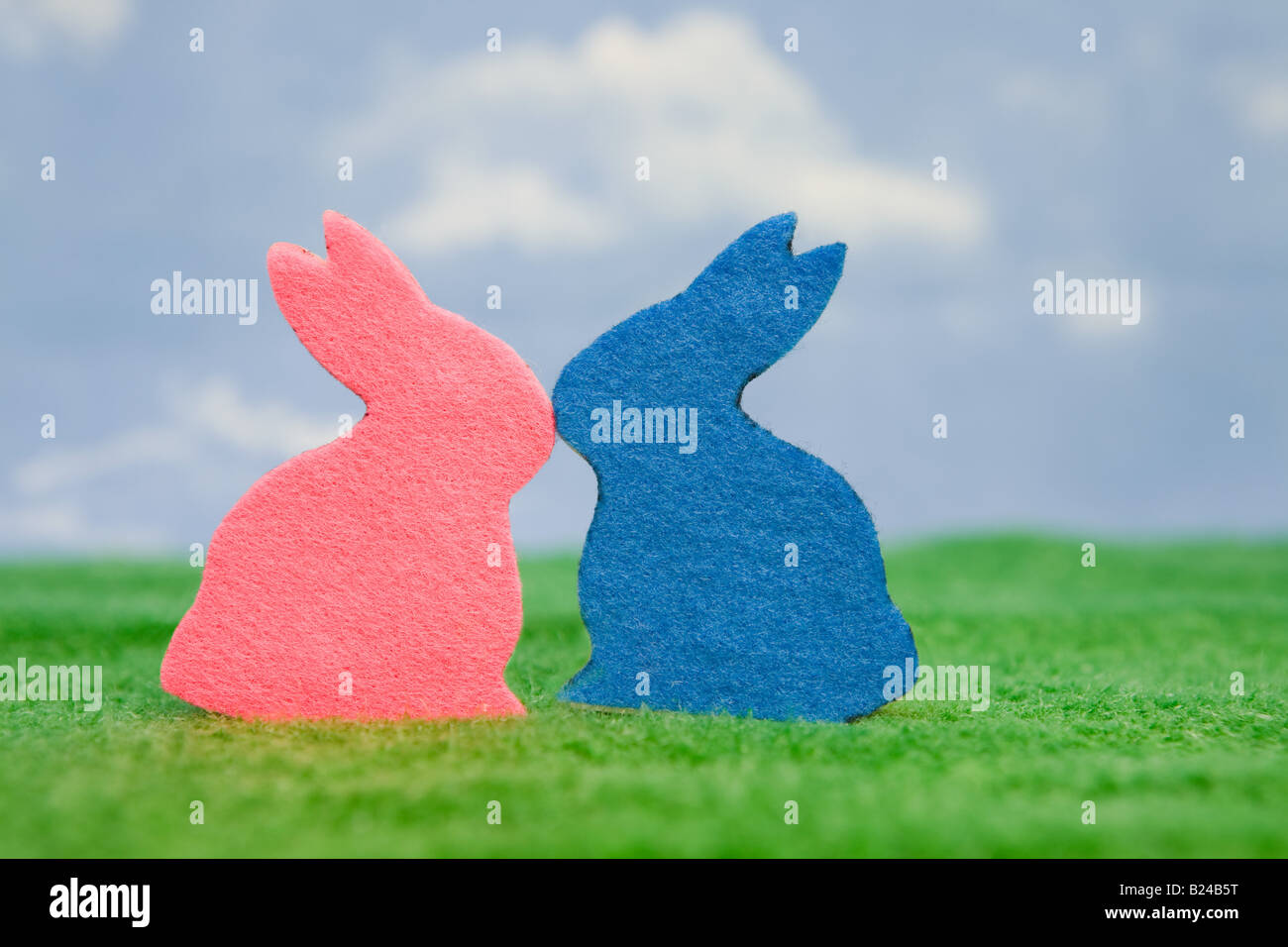 Two rabbit shapes Stock Photo - Alamy