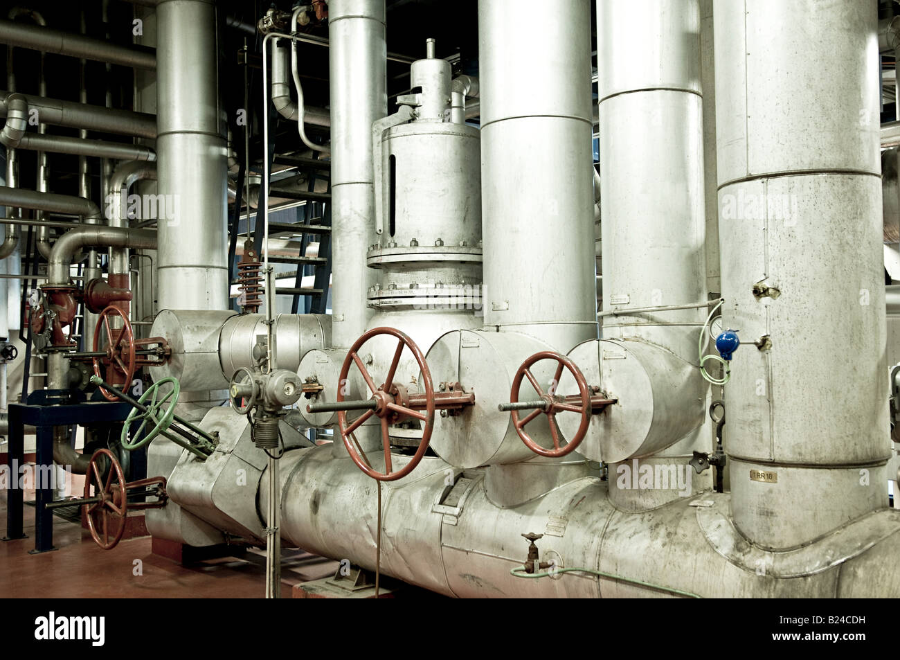 Pipes in a power plant Stock Photo - Alamy