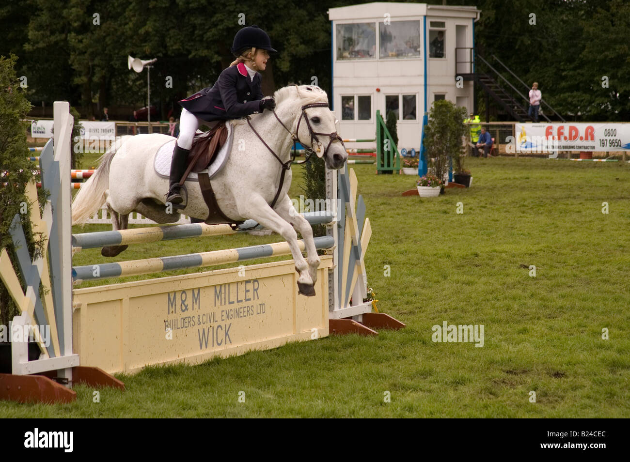 Junior Showjumping Competition at the Royal Highland Show Stock Photo ...