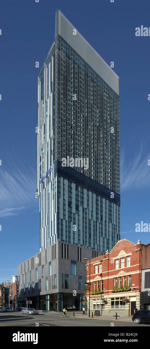 BEETHAM TOWER HILTON HOTEL DEANSGATE MANCHESTER SUMMER ENGLAND UNITED ...