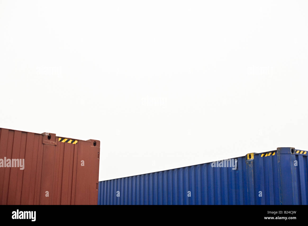 Two cargo containers Stock Photo - Alamy