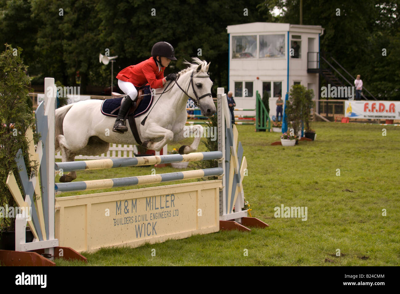 Junior Show Jumping Competition at the Royal Highland Show Stock Photo ...