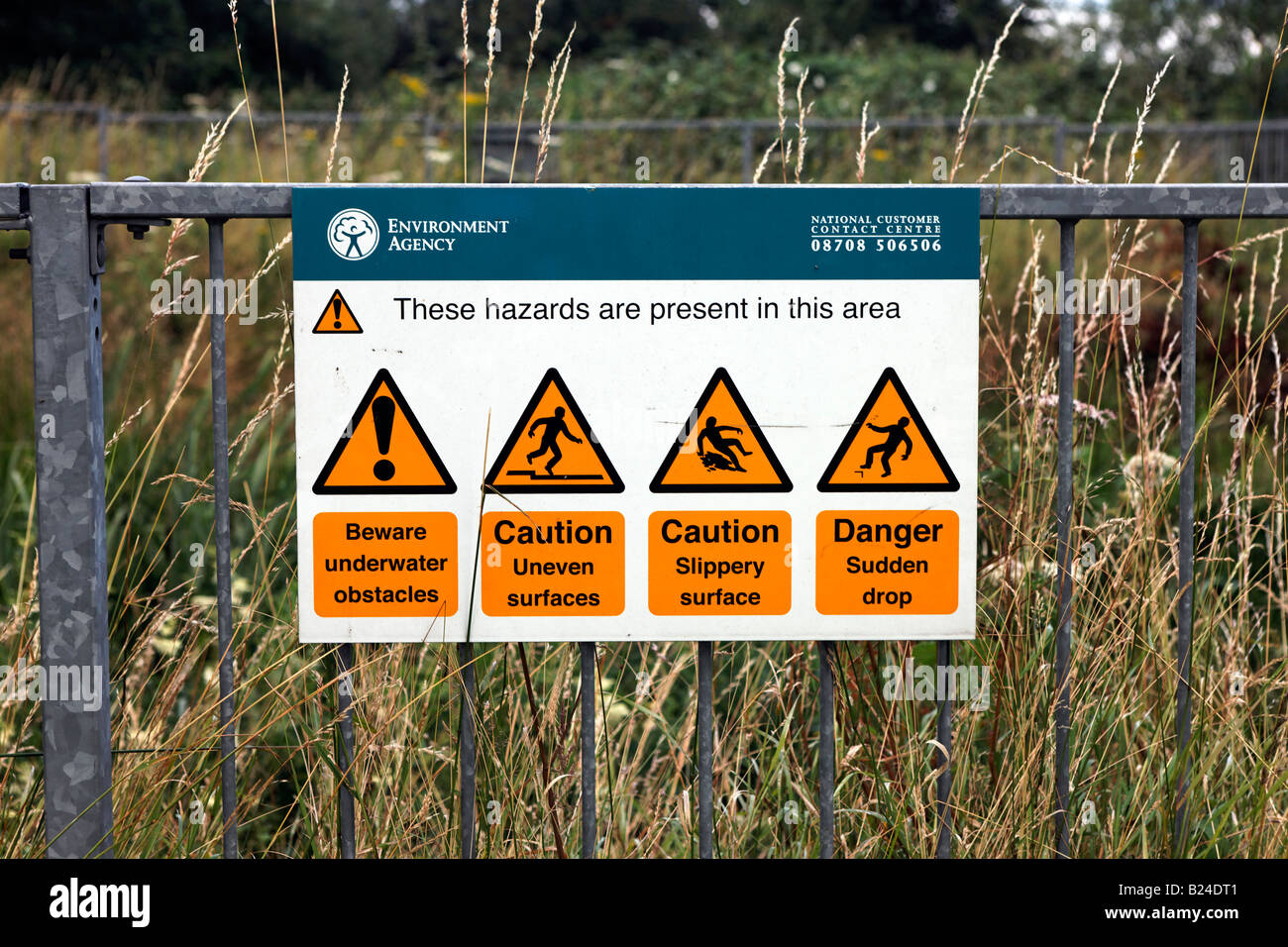 Environment agency warning sign hi-res stock photography and images - Alamy
