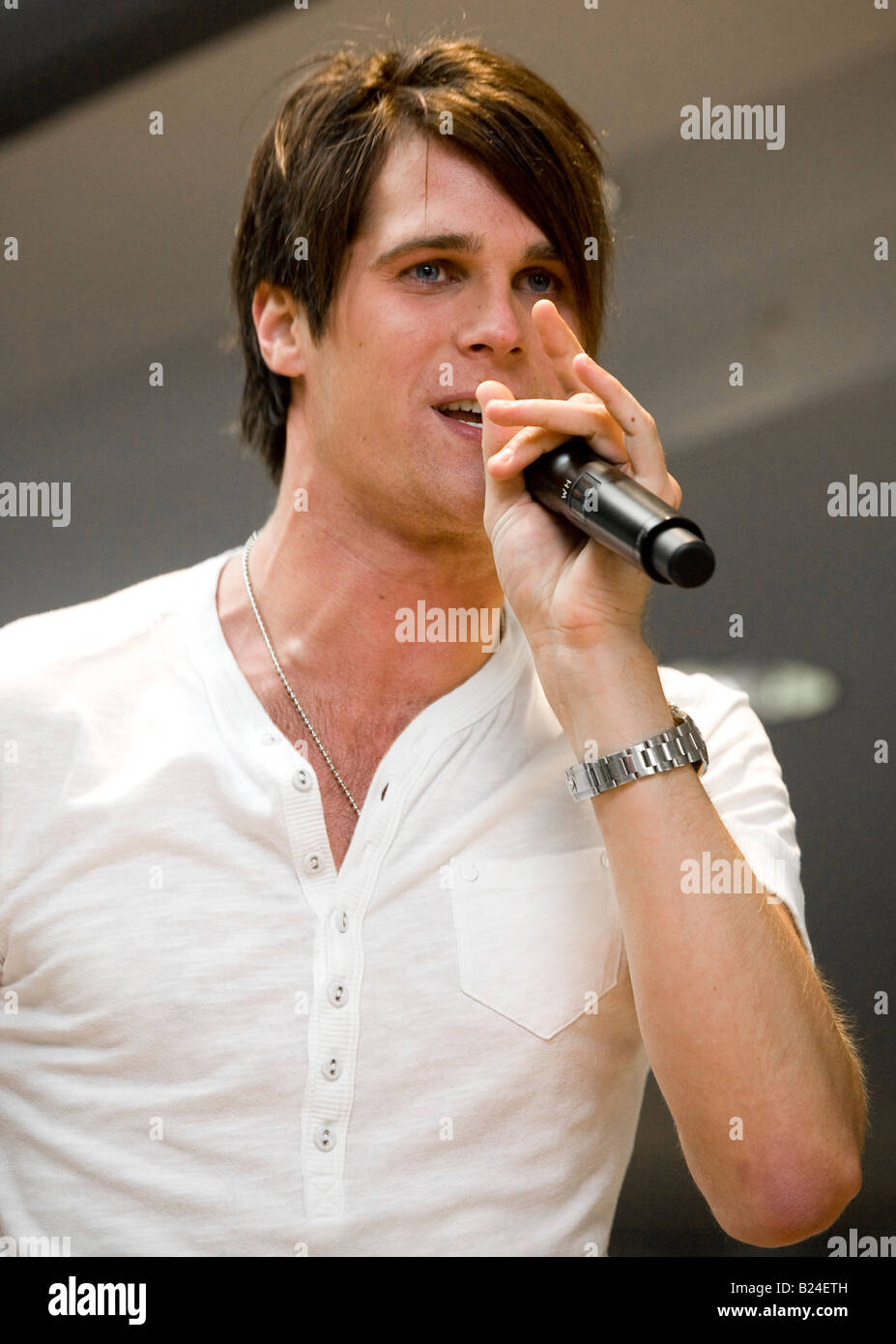Basshunter Jonas Erik Altberg at the Buchanan Street Zavvi store in ...
