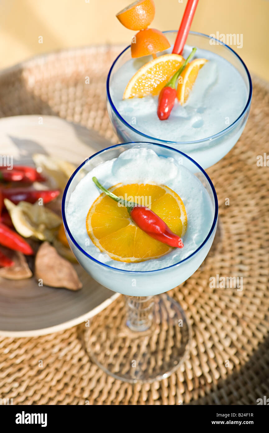 Cocktails with chilli peppers Stock Photo - Alamy