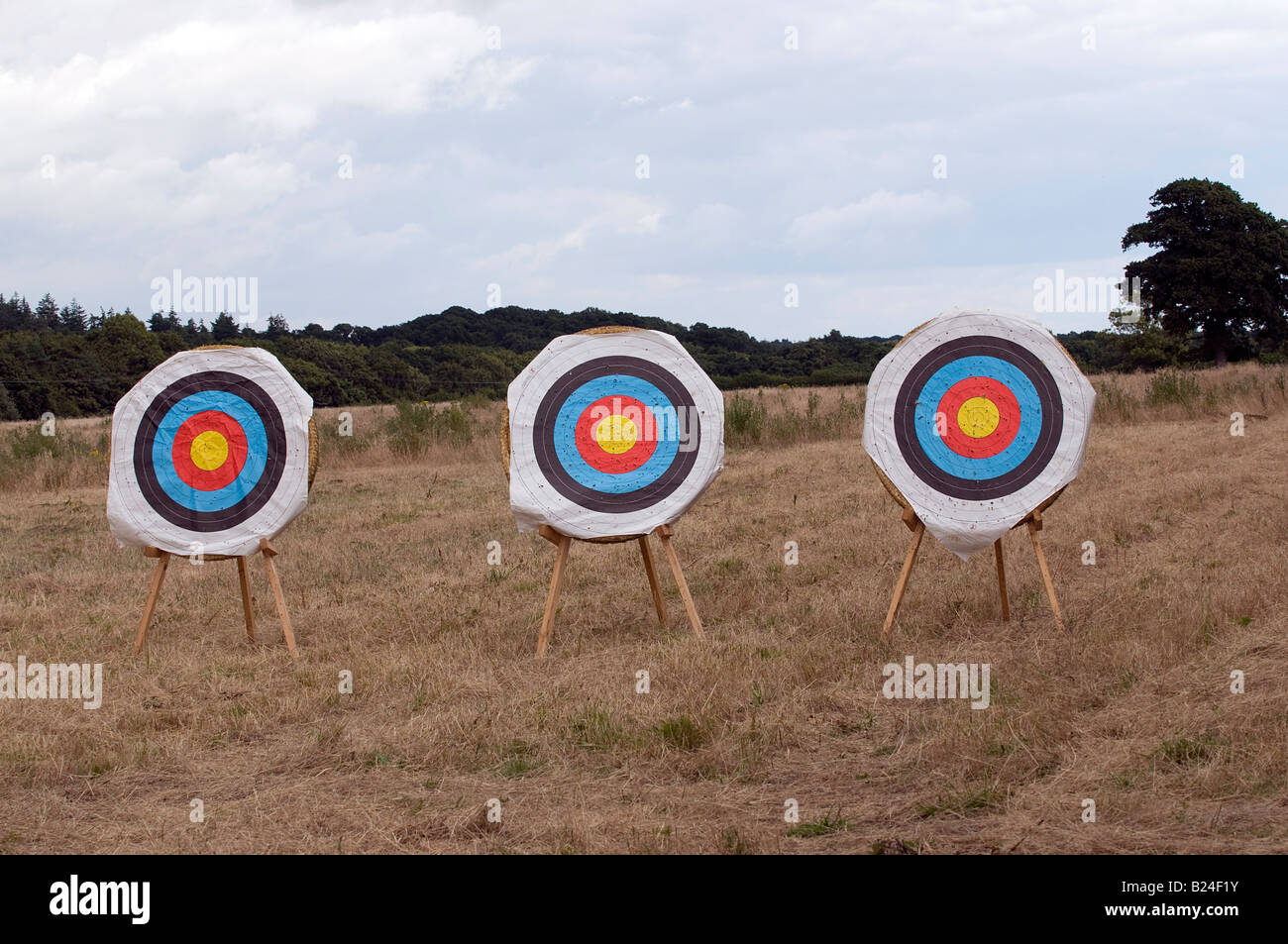 Three archery targets hi-res stock photography and images - Alamy
