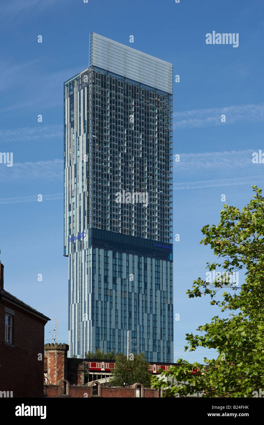 BEETHAM TOWER HILTON HOTEL DEANSGATE MANCHESTER SUMMER ENGLAND UNITED ...