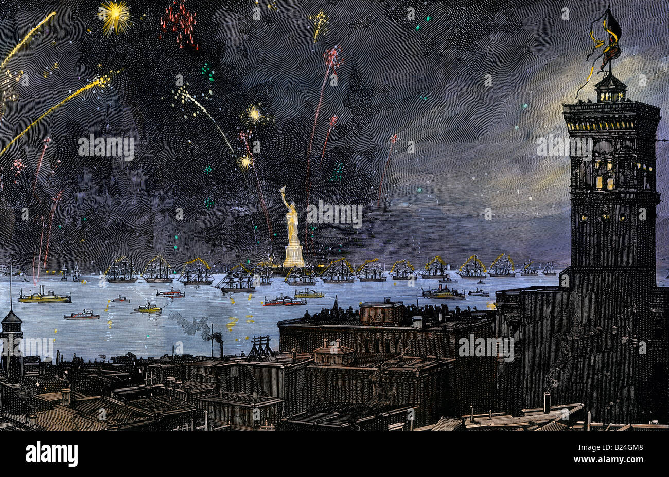 Statue of liberty 1886 hi-res stock photography and images - Alamy