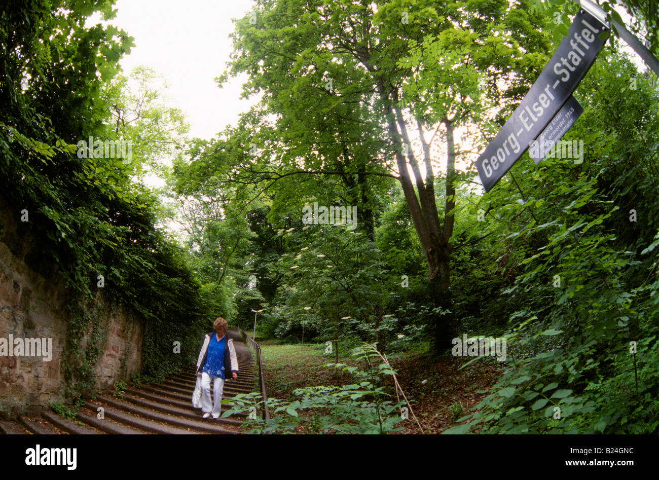 A flight of steps in Stuttgart Germany named after Georg Elser who in ...