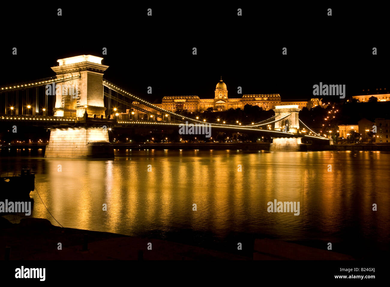 budapest by night Stock Photo - Alamy