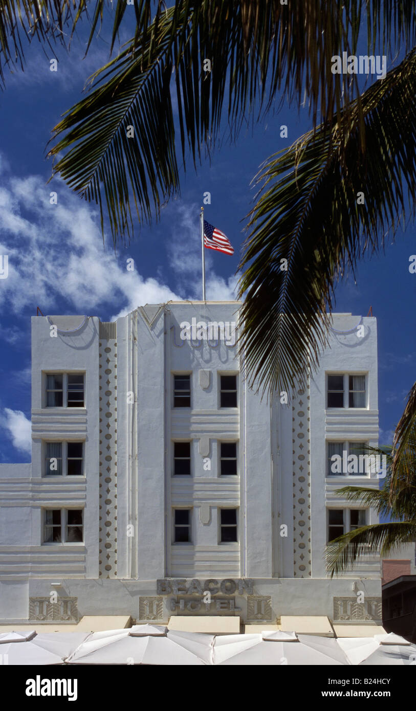 Beacon Hotel at Ocean Drive Art Deco District Miami Beach Florida USA ...