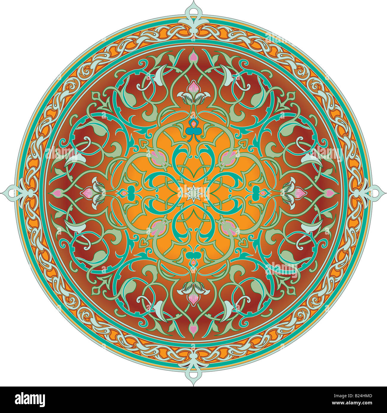 Arabic floral pattern motif Arabic floral pattern motif, based on ...