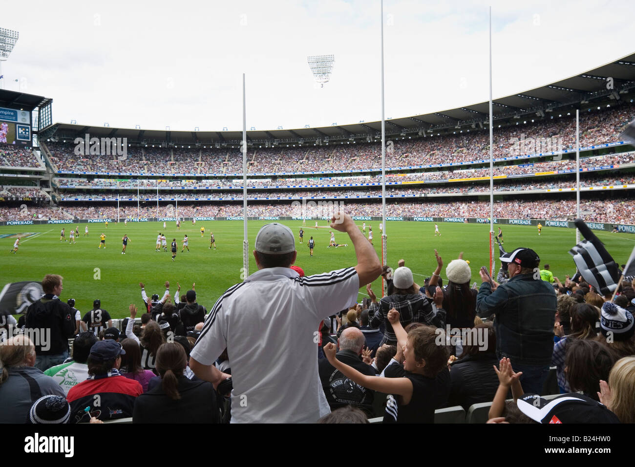 Australian Rules Football game at the Melbourne Cricket Ground ...