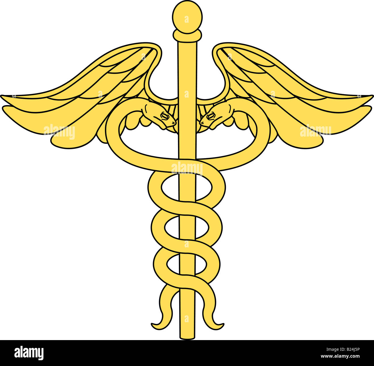 caduceus medical symbol Stock Photo - Alamy