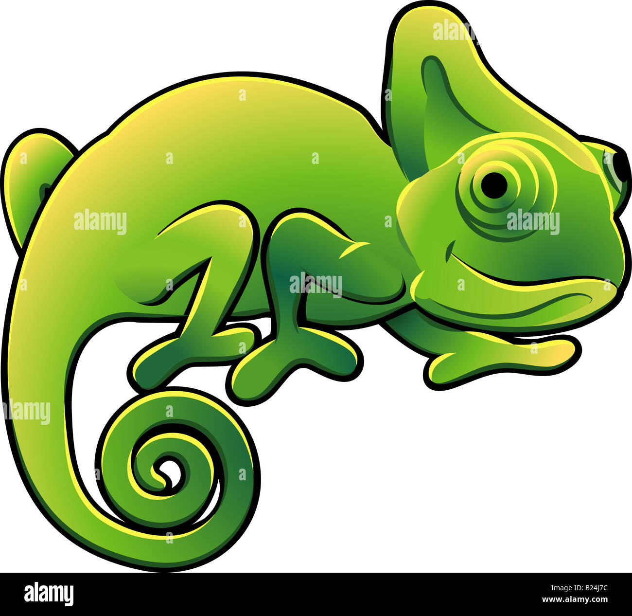 Simple Chameleon Clipart