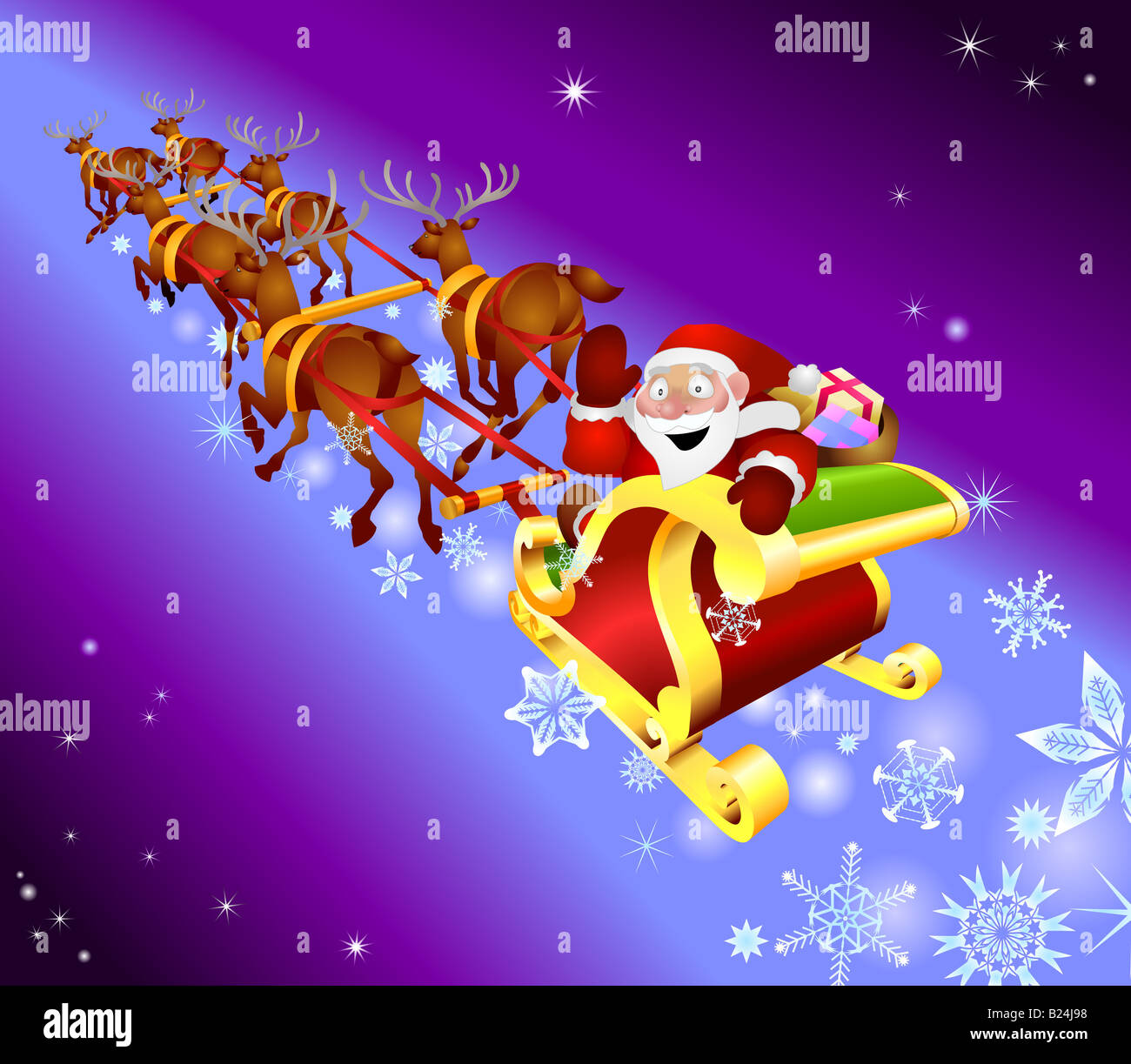 Sledge cartoon hi-res stock photography and images - Alamy