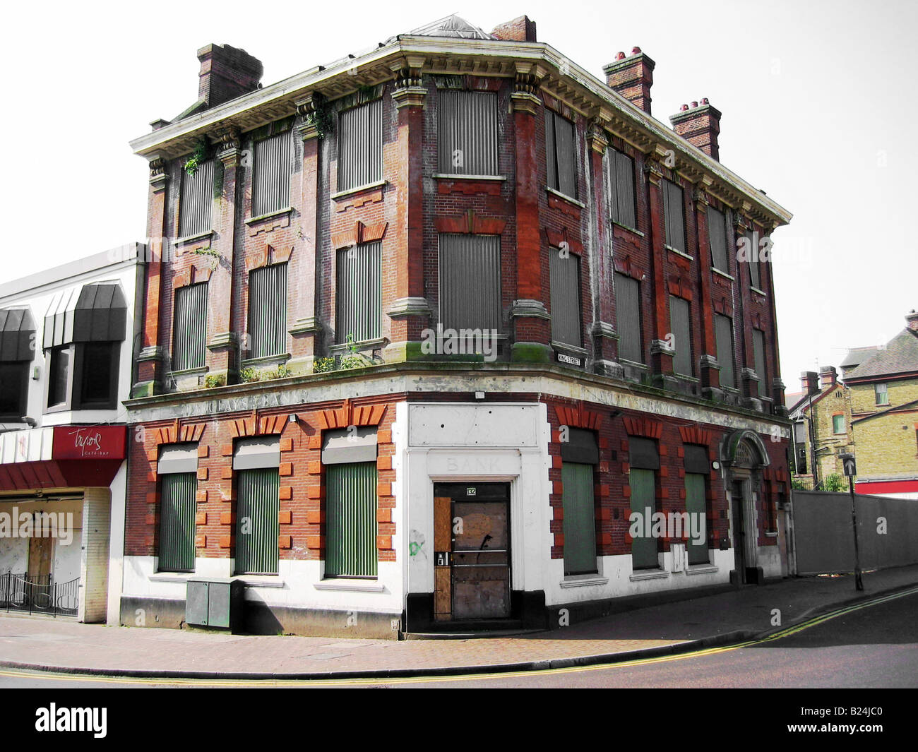 Old historic Bank in downtown Bushey Hertfordshire United Kingdom Stock ...