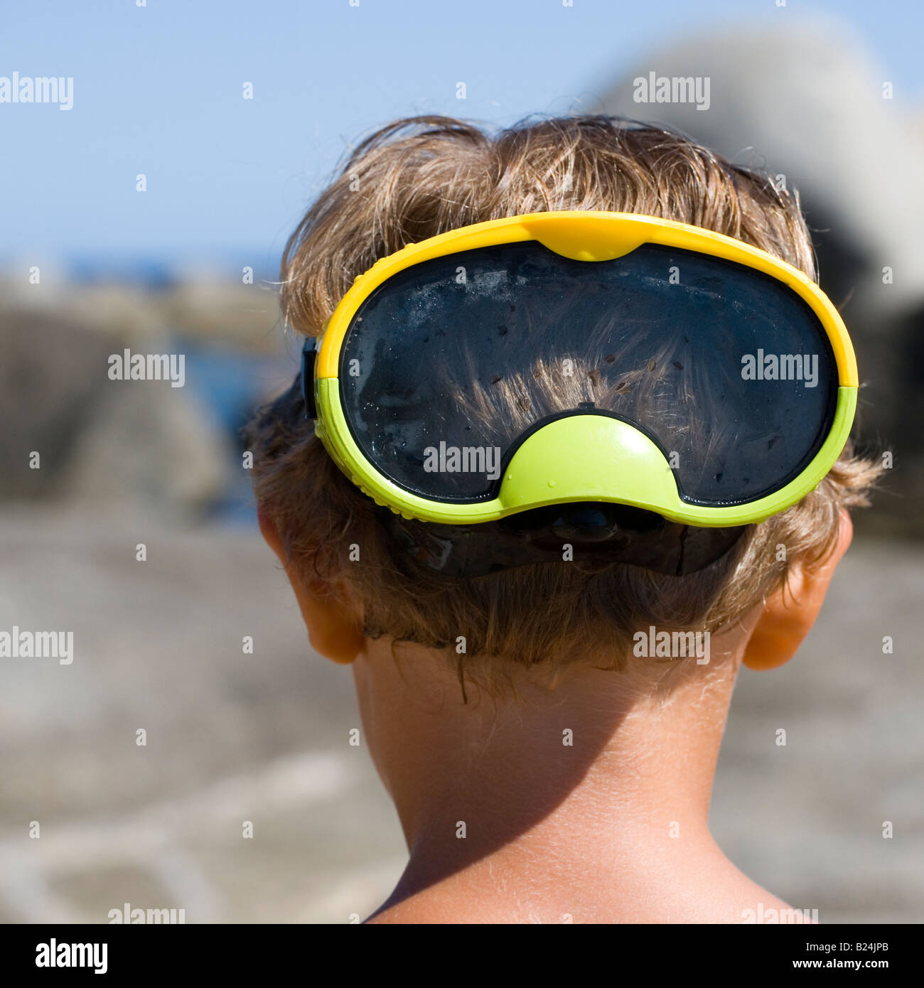 child, sea mask, sea, idea, Mediterranean sea, holiday, tourism Stock ...