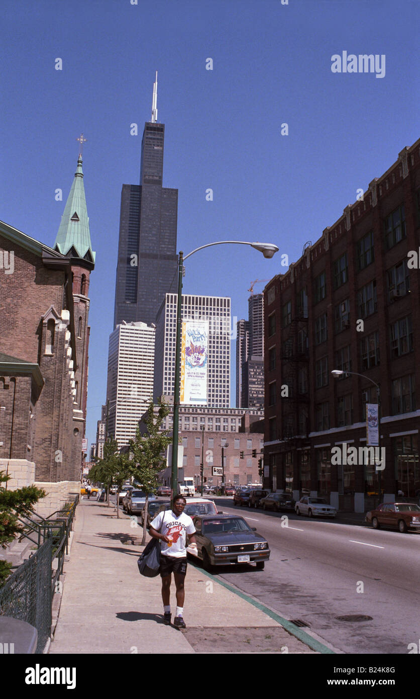Street scene, Chicago, Illinois, USA Stock Photo - Alamy