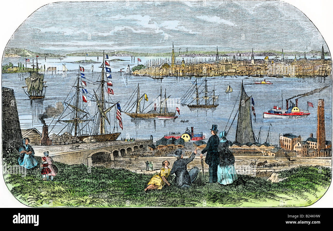 Ship harbor 1850s hi-res stock photography and images - Alamy