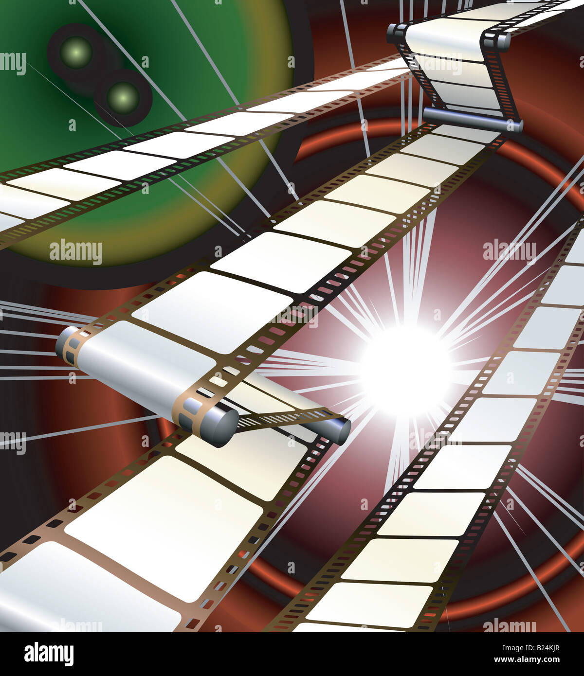 Empty 8mm movie film reel hi-res stock photography and images - Alamy