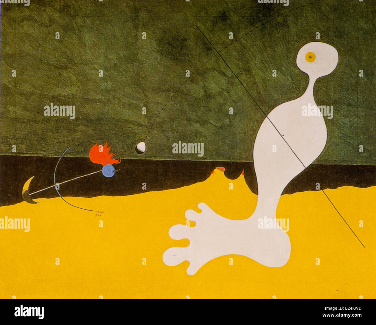 Miro person throwing stone at bird hi-res stock photography and images ...