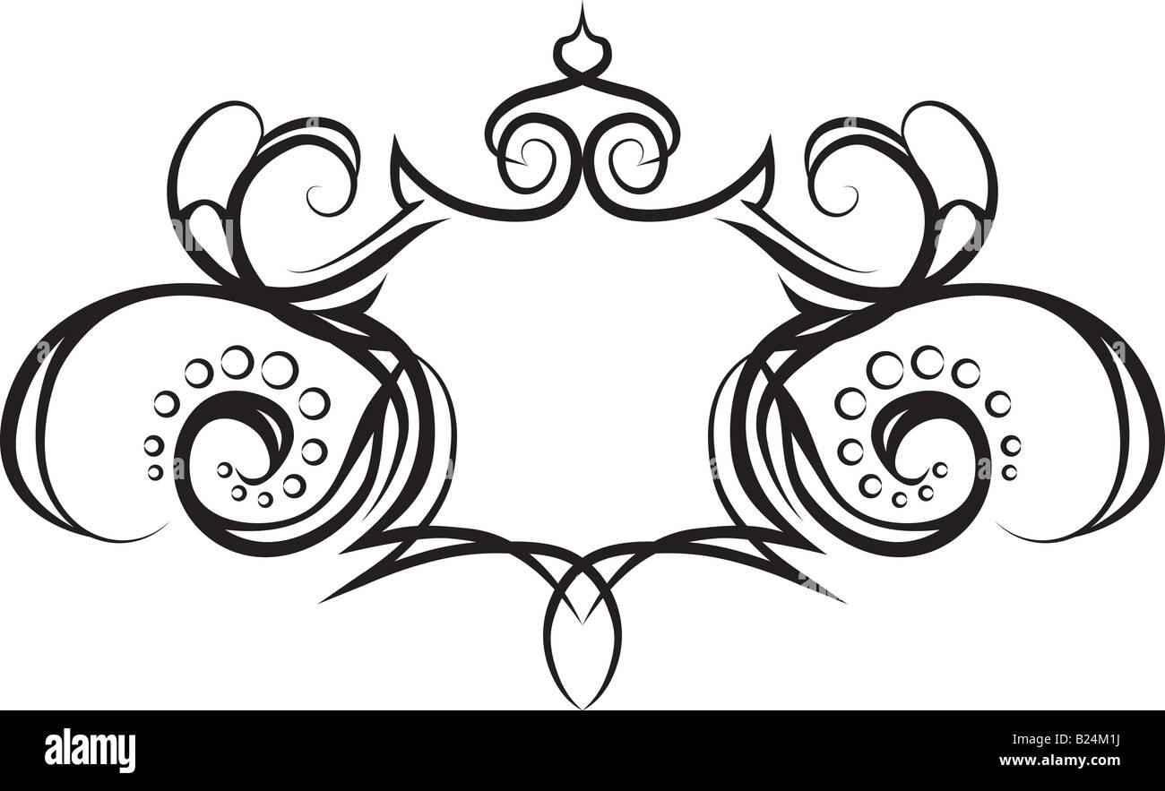 Shield scroll frame background. Image Description: A Shield scroll ...