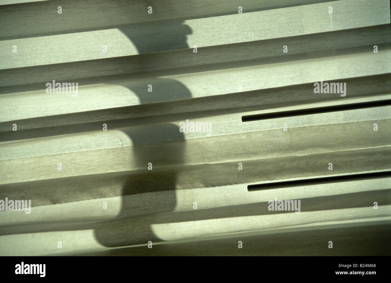 abstract shadow pattern venetian window blind Stock Photo - Alamy