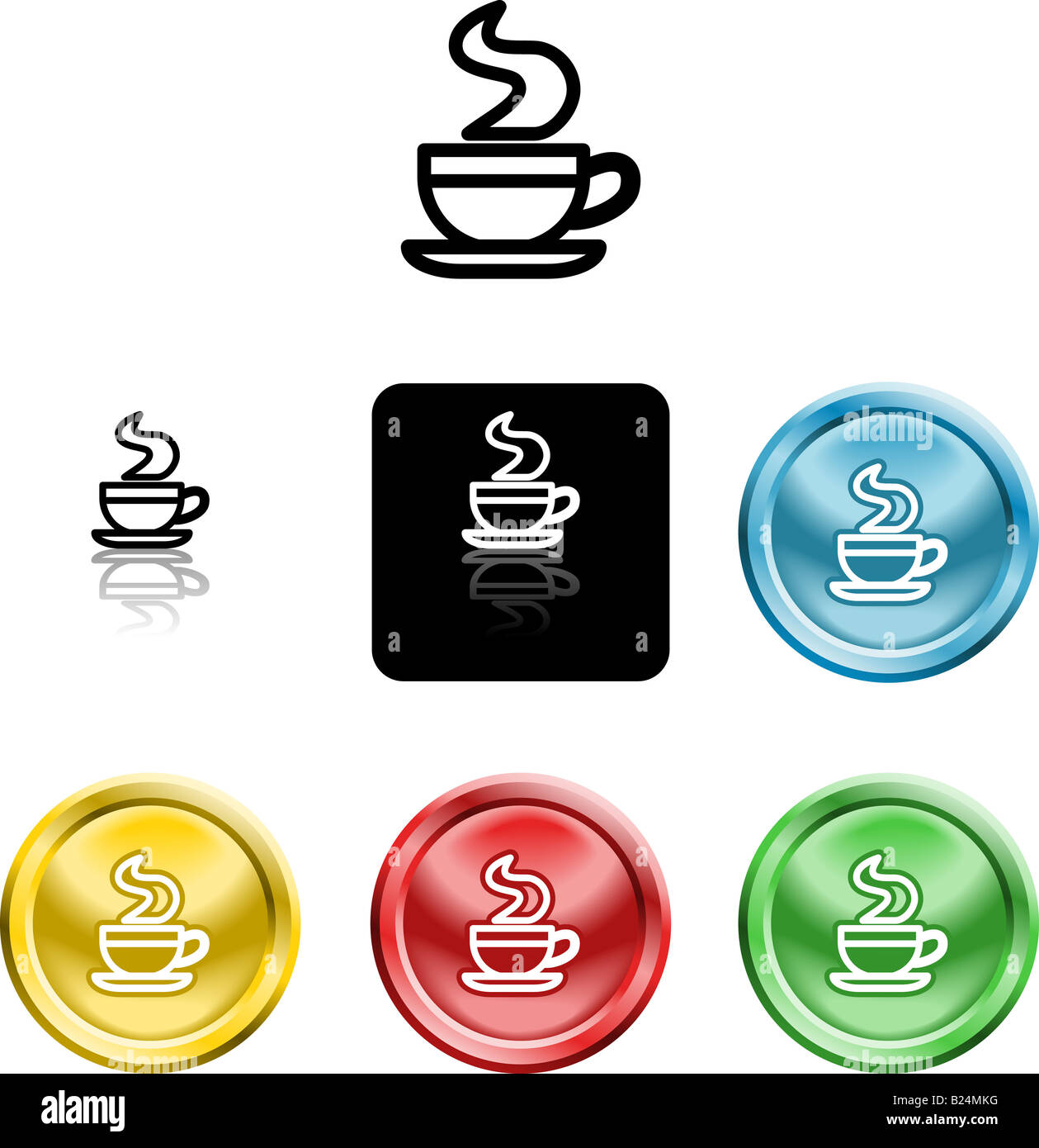Stylised coffee cup hi-res stock photography and images - Alamy