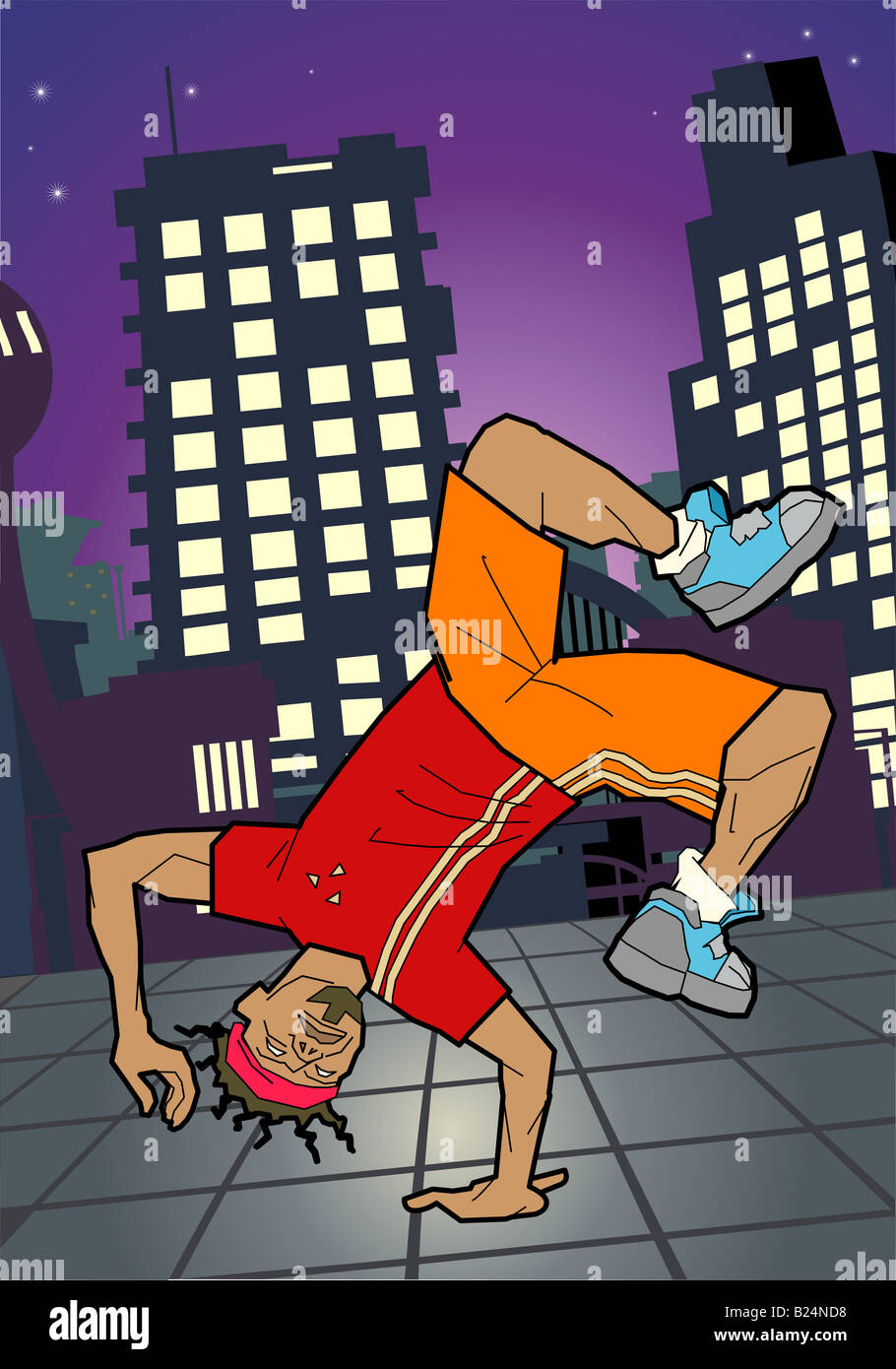 a breakdancer breakdancing Stock Photo - Alamy