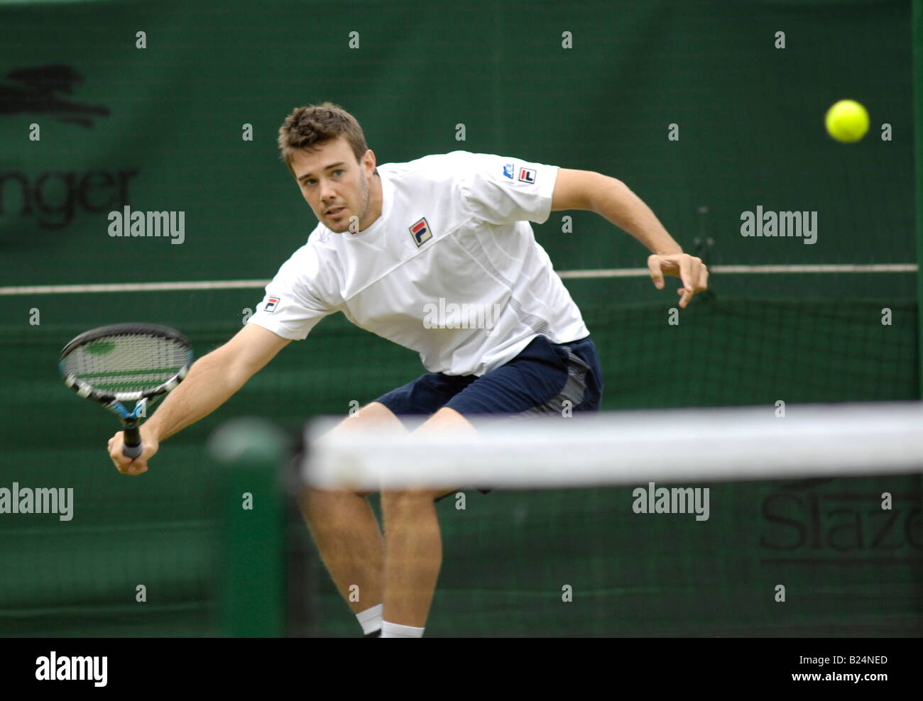 chris eaton makes forehand return Stock Photo - Alamy