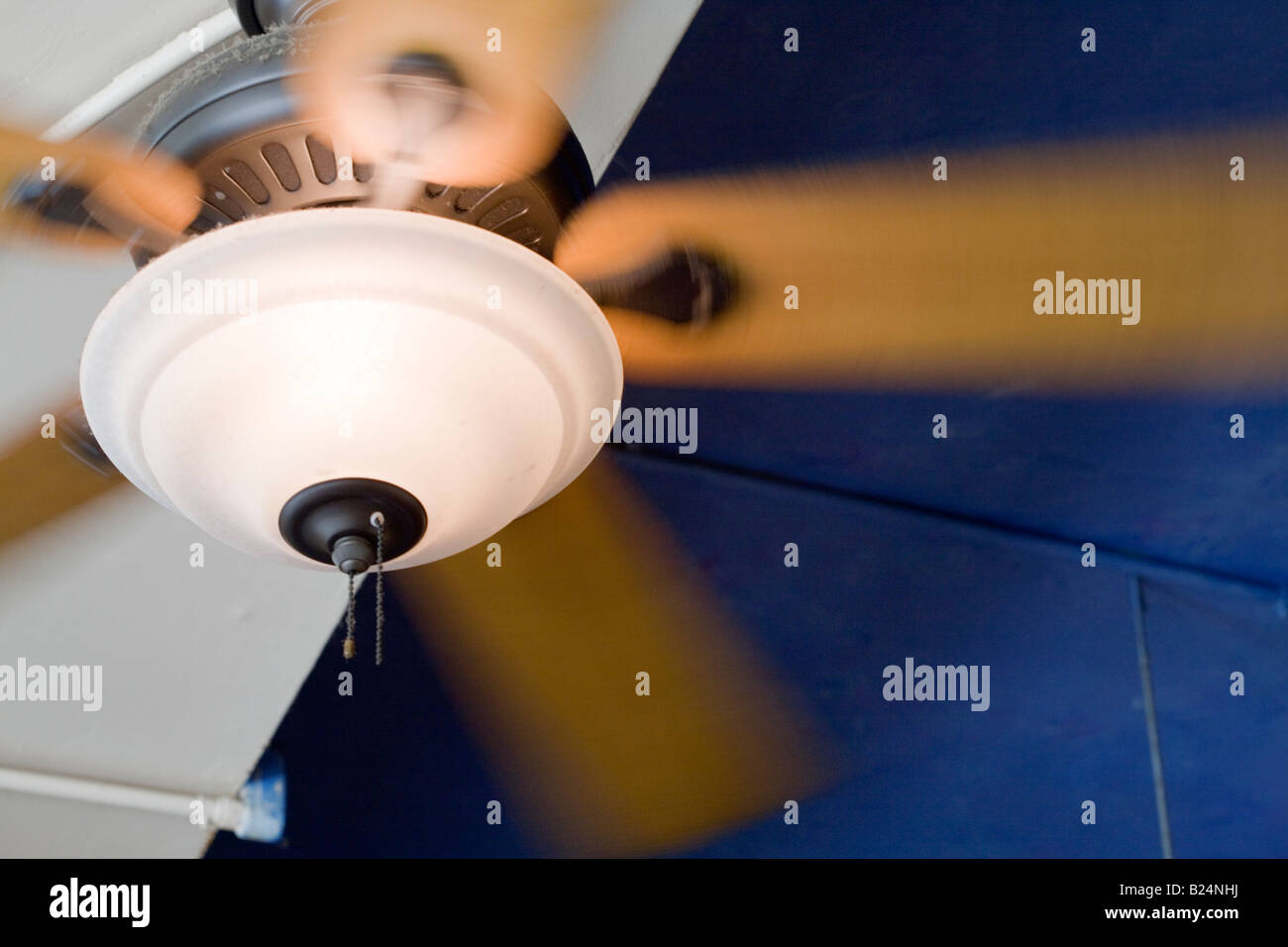 The blur motion of a ceiling fan Stock Photo - Alamy